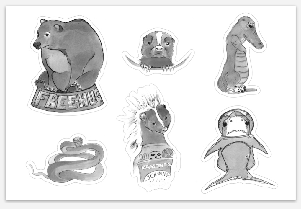 Stickers and magnets from our kickstarter campaign are still available ...