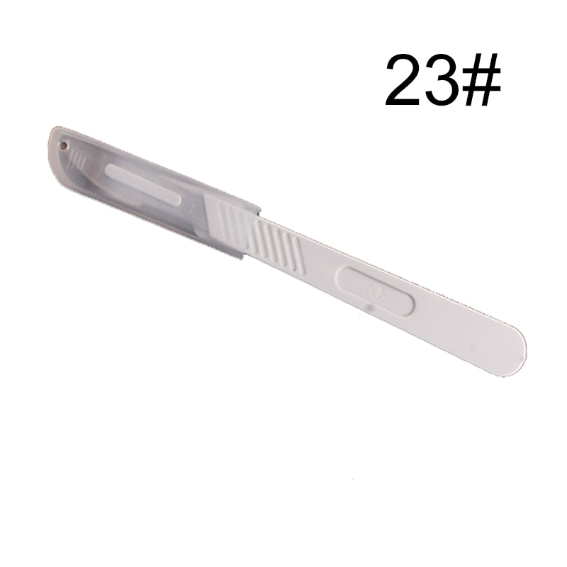 #23 Disposable Surgical Scalpel - Plastic Handle with Carbon Steel ...