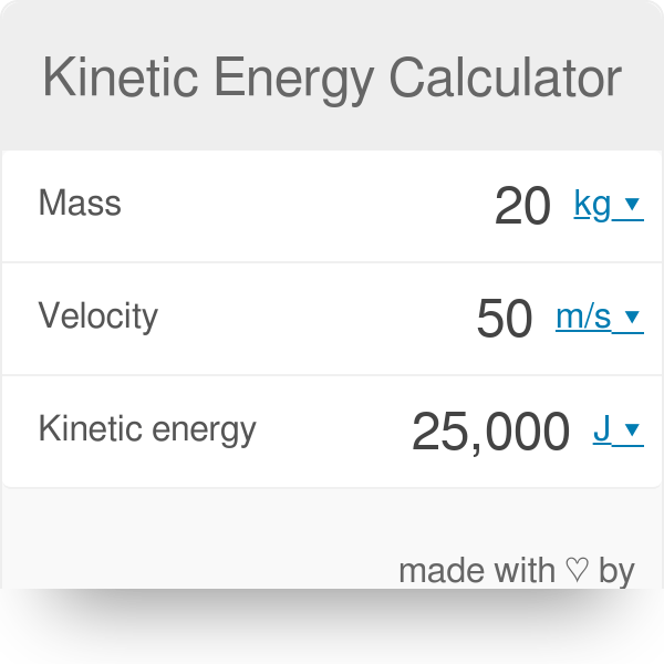 Kinetic Energy Equation Mass Velocity - Tessshebaylo