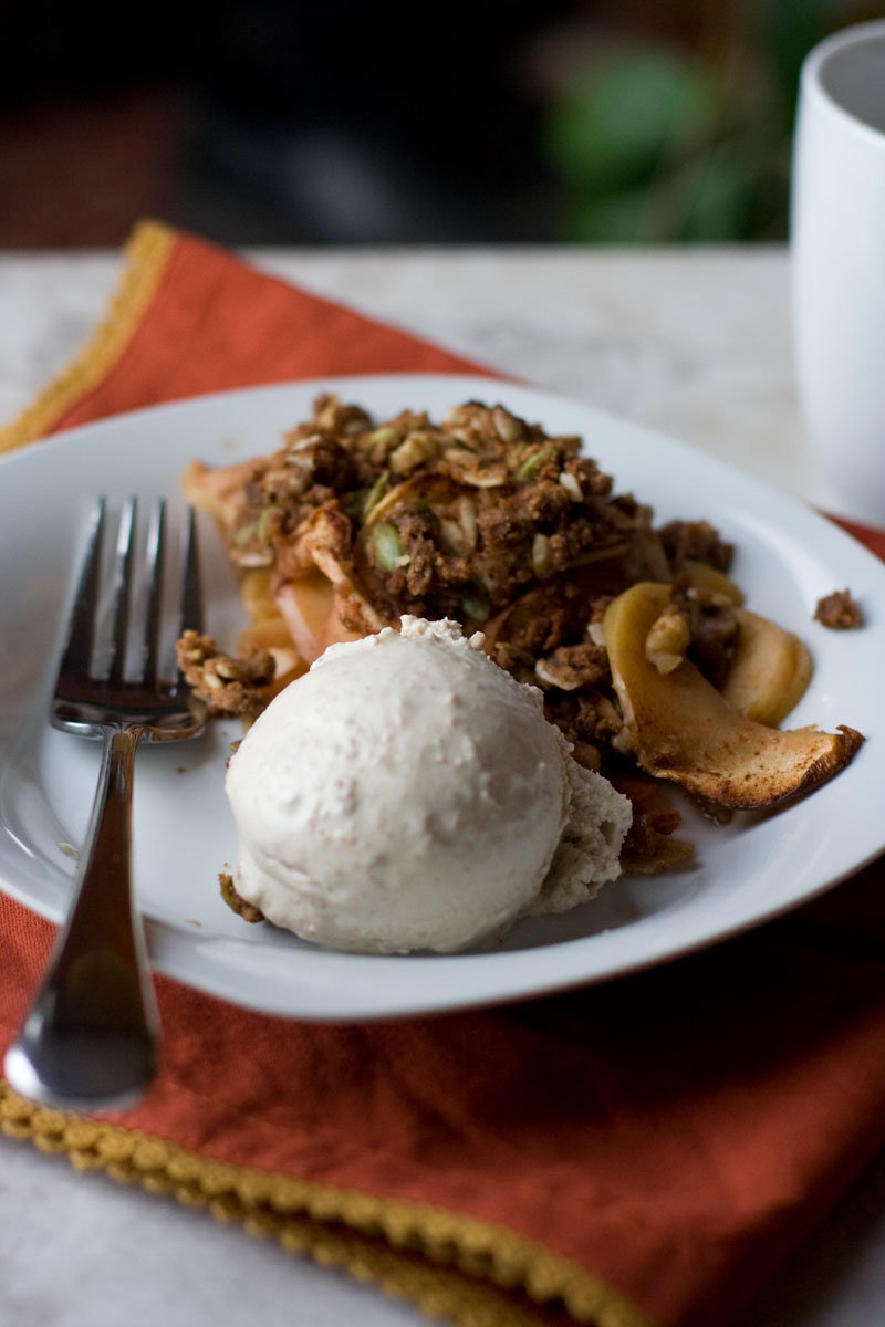 Honeycrisp Crumble + Cinnamon Spiced Cashew Ice Cream | Sheena Scott ...