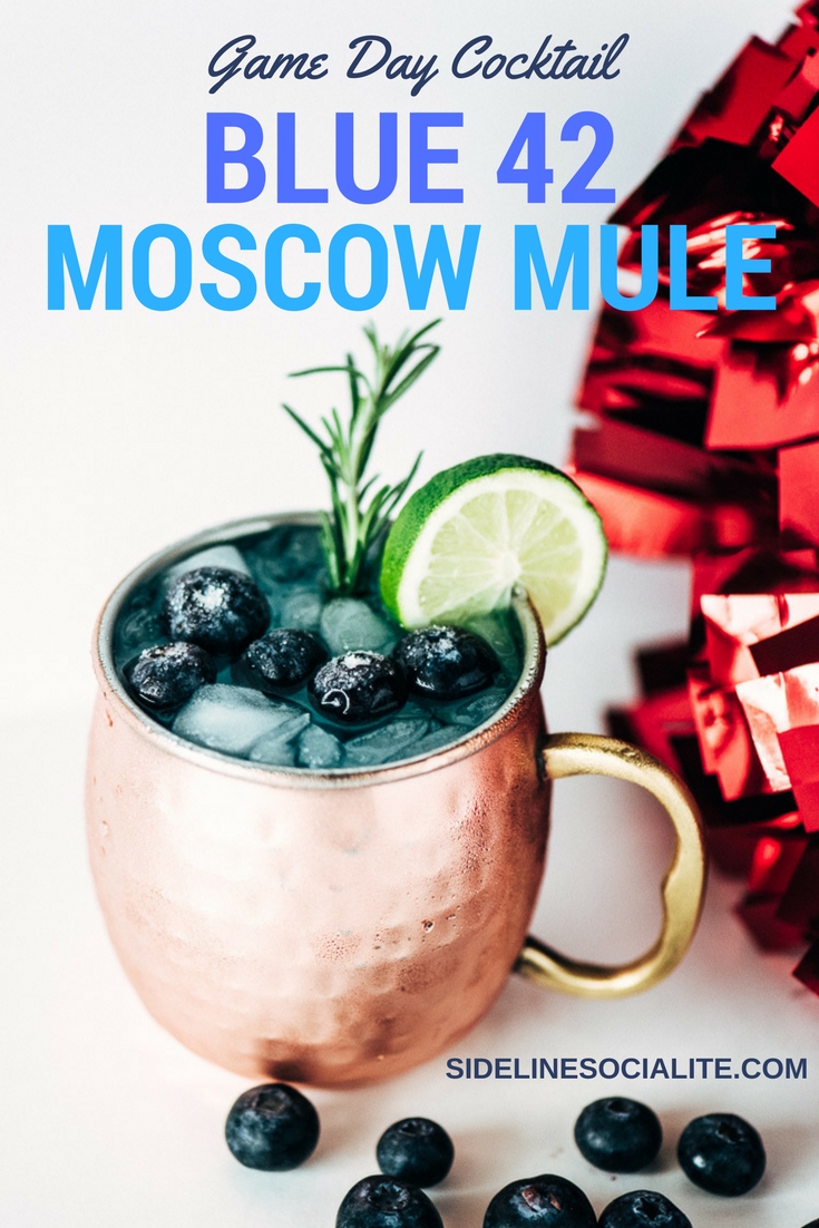 Big Game Cocktail: Blue 42 Moscow Mule | Sideline Socialite