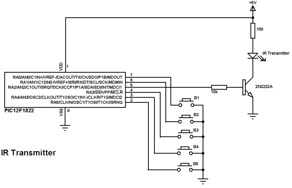 Simple Ir Remote Control Circuit Diagram - Circuit Diagram