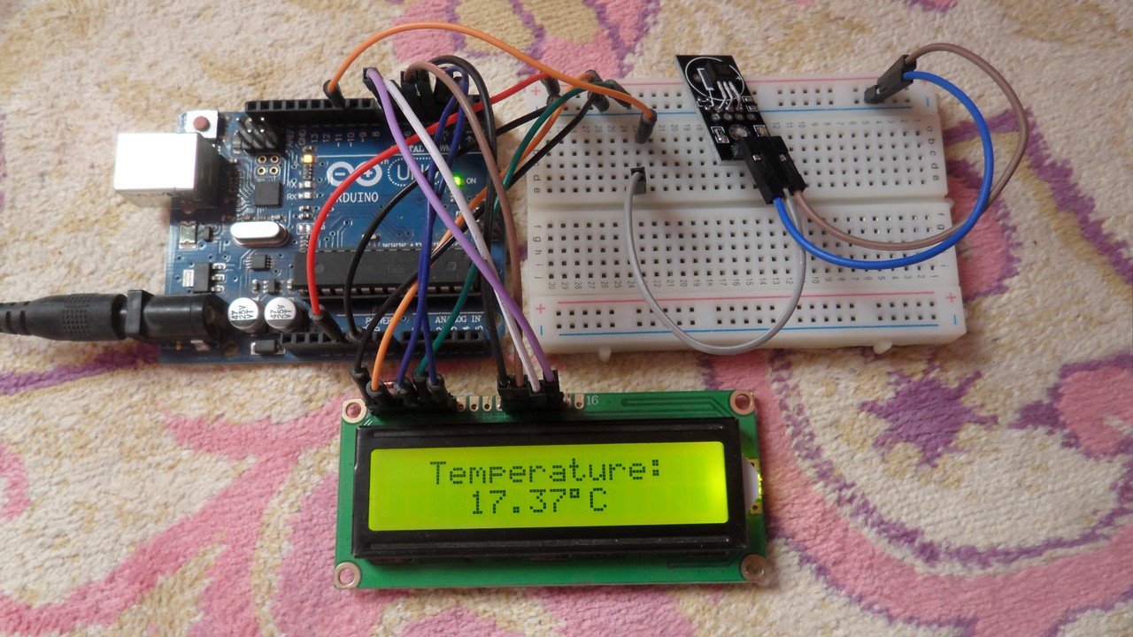 Temperature Sensor Arduino Circuit Diagram - Circuit Diagram