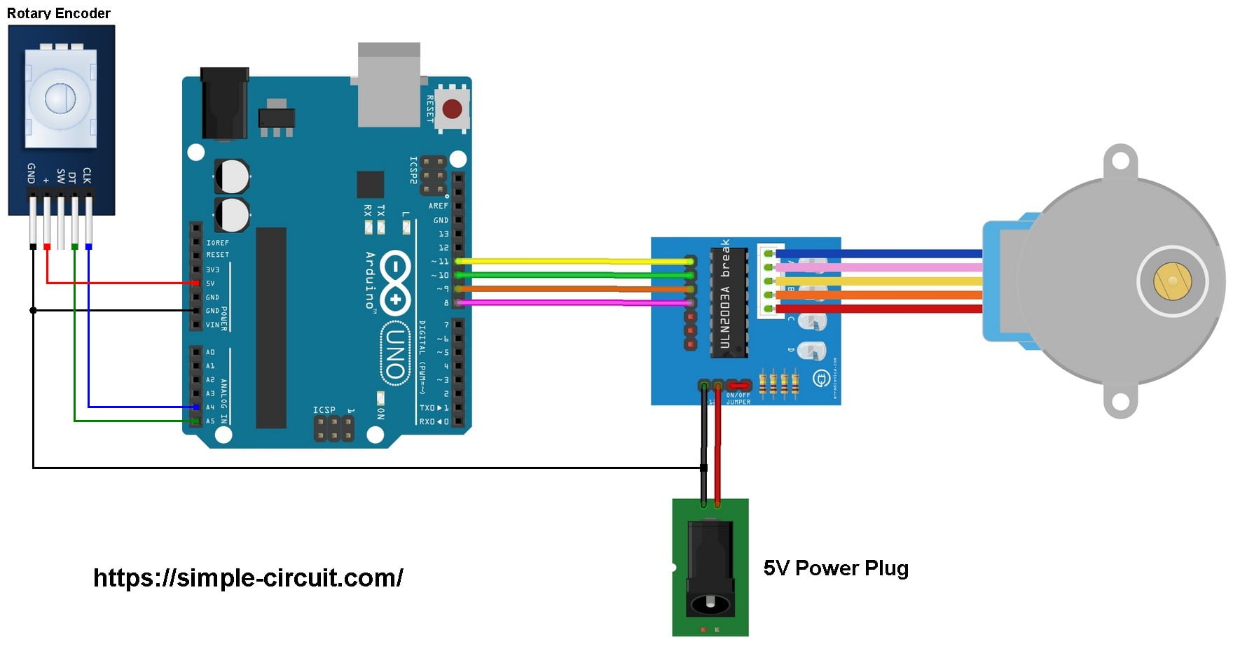 Stepper Motor Circuit Diagram Arduino