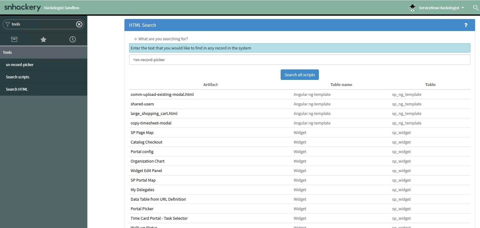 Formatted Script Search Results, Enhanced – snhackery
