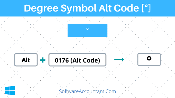 Degree Symbol Alt Code: Typing ° with keyboard - Software Accountant