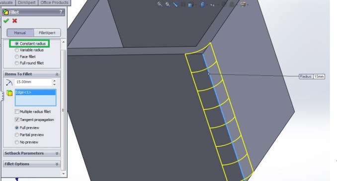 How to Use SolidWorks Fillet Feature in SolidWorks Software