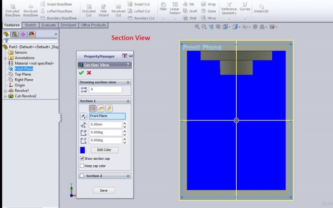 How to Use SolidWorks Revolved Cut Feature Tutorial for Beginners