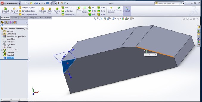 How to Use SolidWorks Chamfer Tool Features in SolidWorks CAD