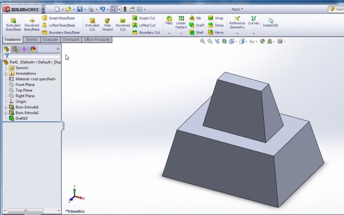 How to Use SolidWorks Draft Features Tool in SolidWorks CAD