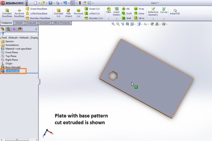 How to Use SolidWorks Linear Pattern Features Tool Tutorials