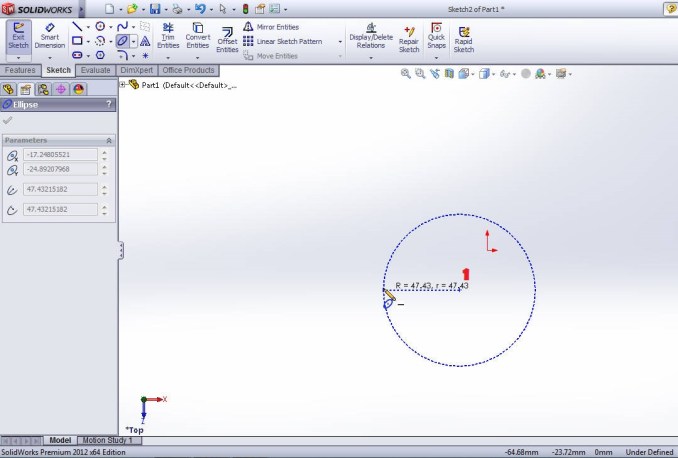 How To Use Solidworks Ellipse Sketching Tool Tutorial For Beginners