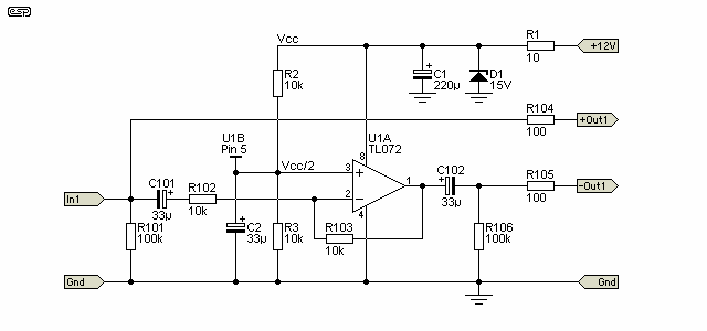 Transistor Bridge Amplifier Circuit