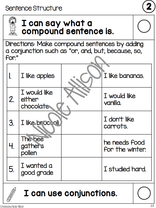 Teaching Compound Sentences {and Freebie} - Speech Peeps