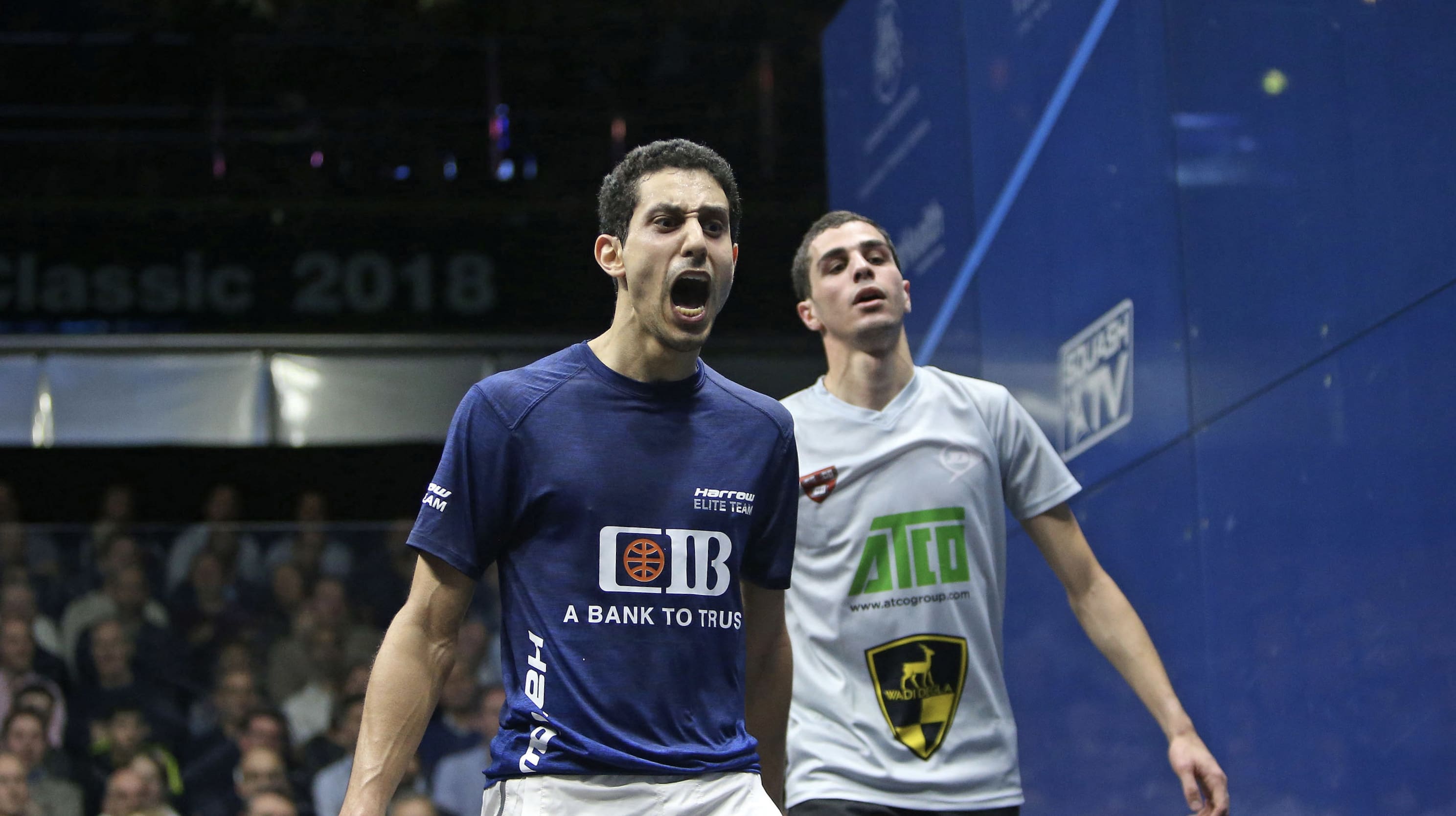 Mohamed ElShorbagy meets Tarek Momen in Canary Wharf final - Squash Mad