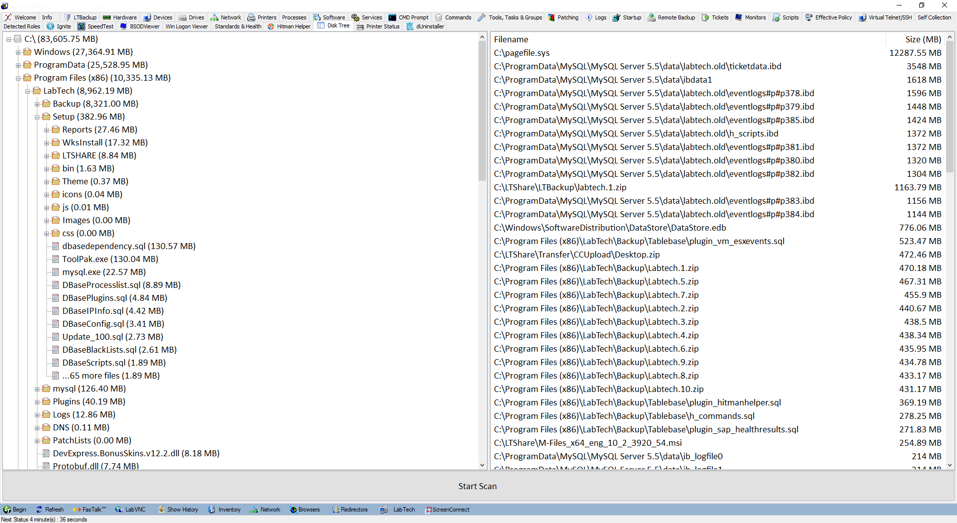 LabTech Plugin: Disk Tree | Squatting Dog Development