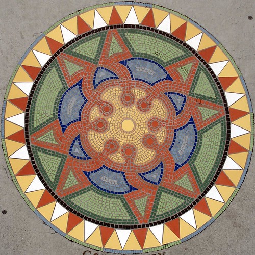 Sidewalk mosaic – Science World, Vancouver BC | Mosaic Art Source