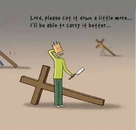 Carry Your Cross Cartoon – stevecorn.com