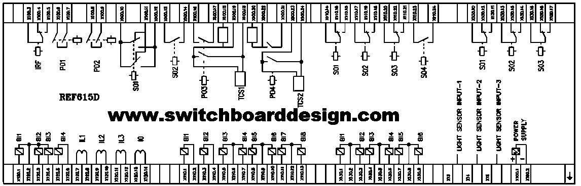 Feeder Protection And Control Relay Block REF615D - Switchboard Design