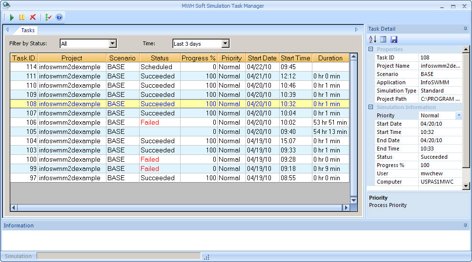 Using Simulation Task Manager in InfoSWMM and InfoSWMM SA – SWMM5 and ...