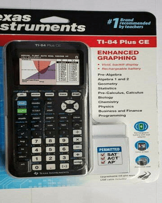 Texas Instruments TI-84 Plus CE Color Graphing Calculator, Black ...