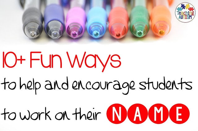 10+ Fun Ways to Write Your Name - Teaching Autism