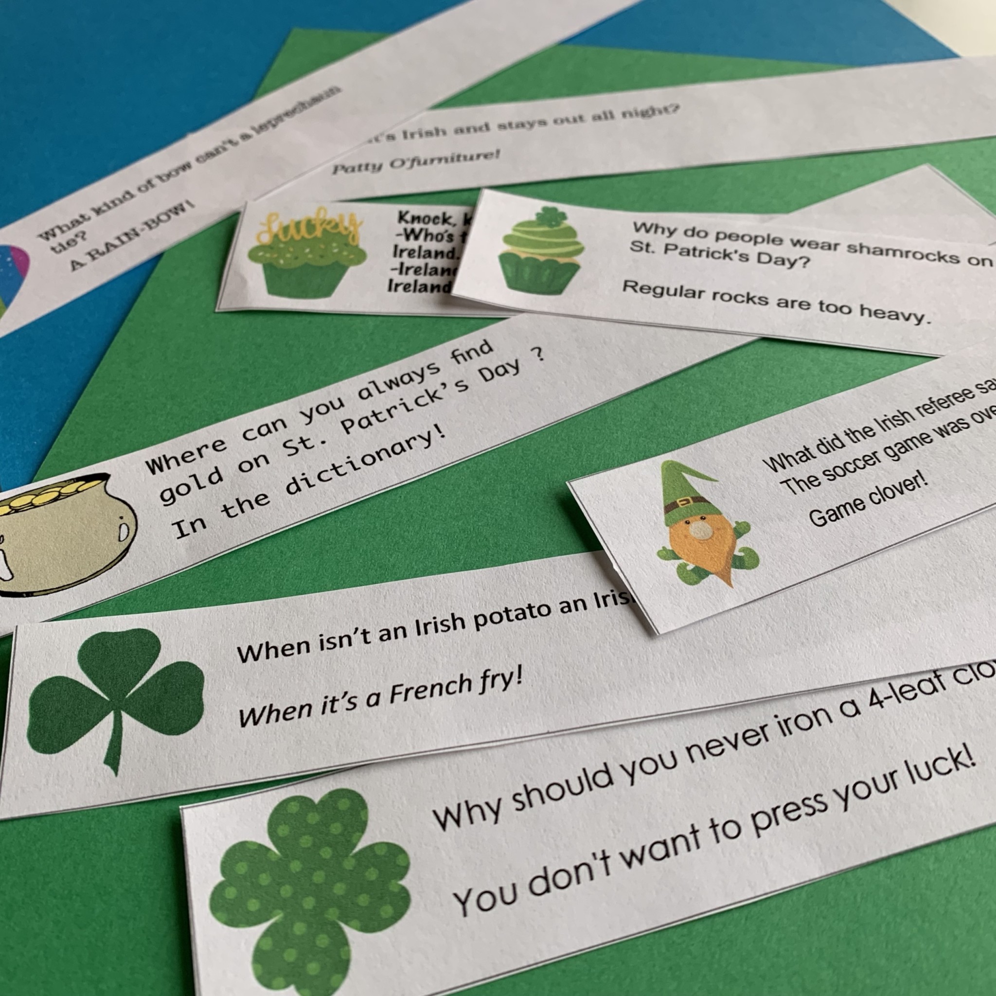 st. patrick's day joke notes: more lunchbox love