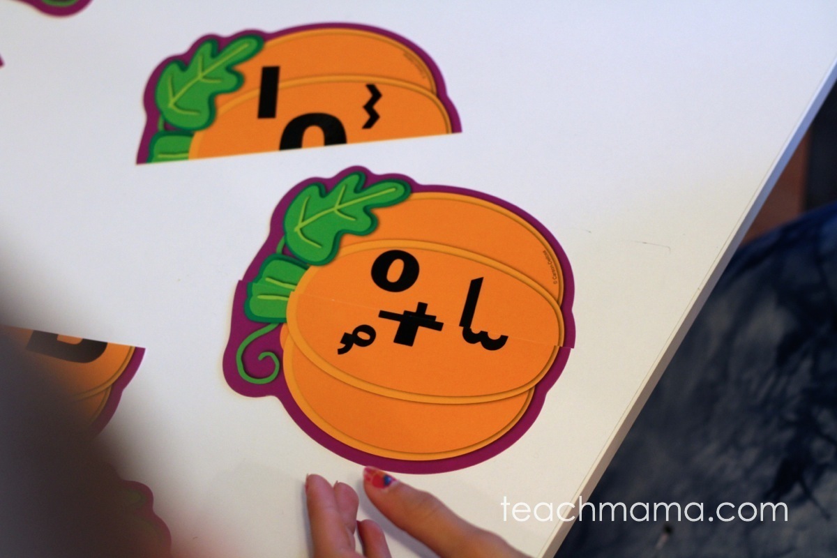 pumpkin match game - Teach Mama