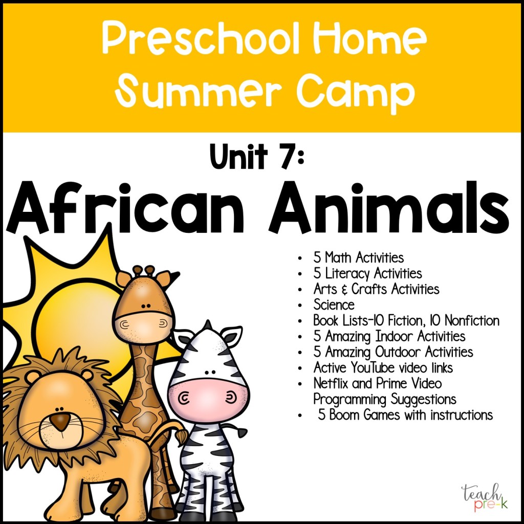 Preschool Summer Camp At Home: Get Ready for FUN! - Teach Pre-K