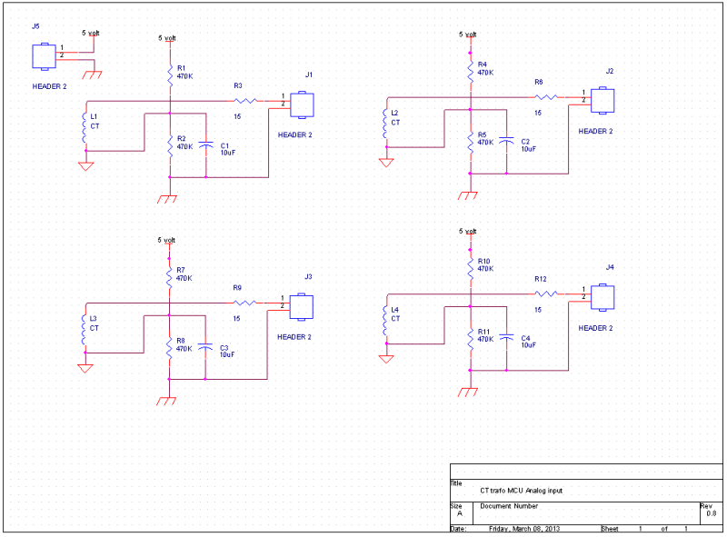 Strømmåling med CT trafo – Vertikal Integration