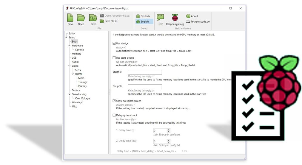 Raspberry Pi Config Editor (EN) - Tech+Code