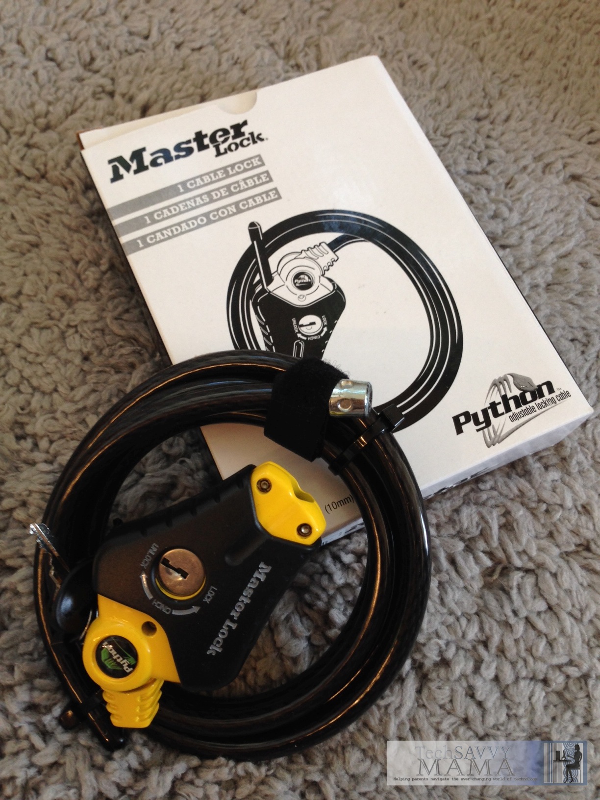 Master Lock Python Cable Lock - Tech Savvy Mama