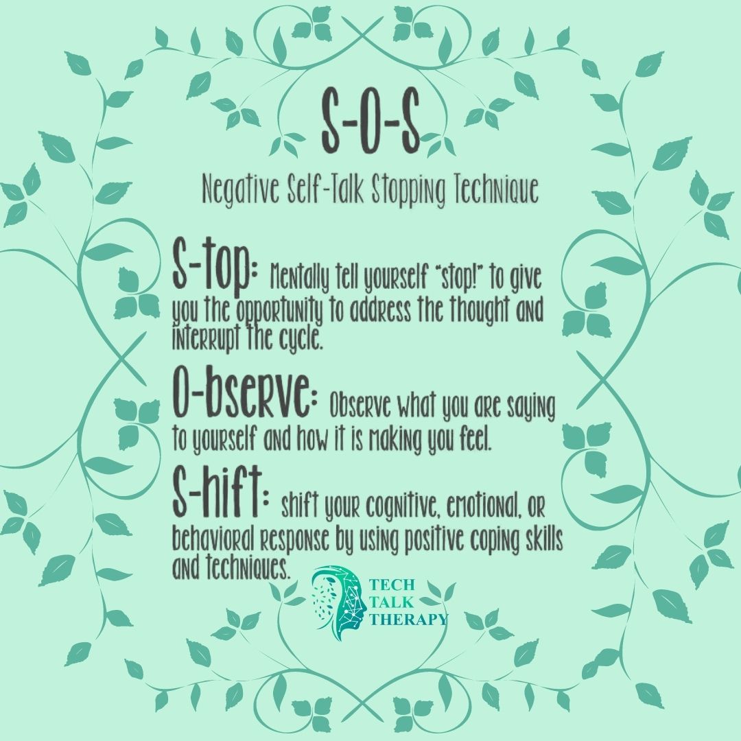 S-O-S Negative Self-Talk Stopping Technique