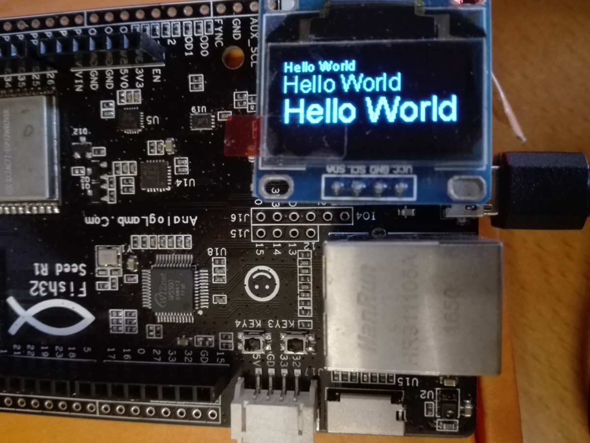 ESP32 Arduino SSD1306: Changing font size - techtutorialsx