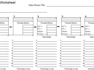 Value Stream Map Template for Microsoft Excel