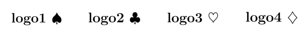 Aligning multiple figures or logos – texblog