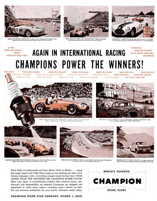 Racing Advertising: Champion Powers Winners – The Chicane