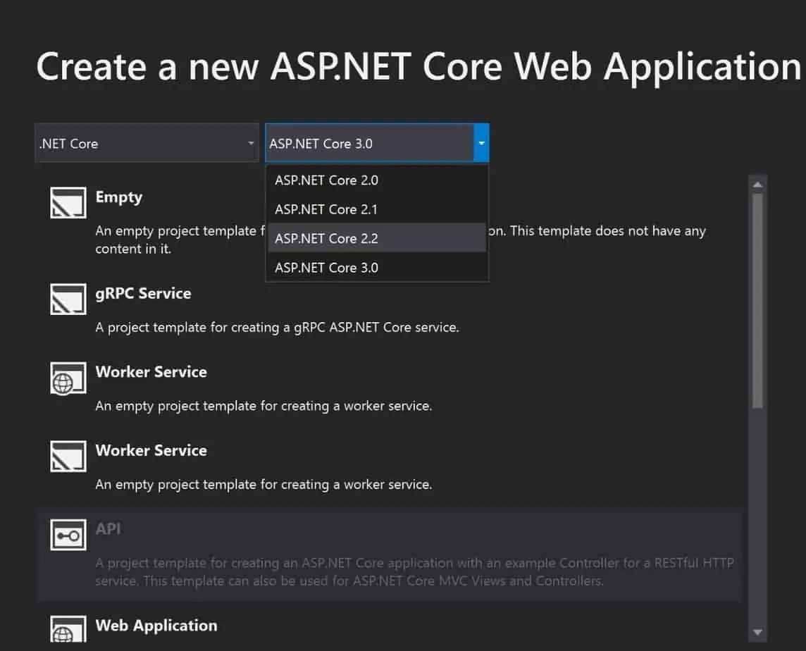 Resolved: .NET Core 3.0 not showing in Visual Studio 2019 | TheCodeBuzz