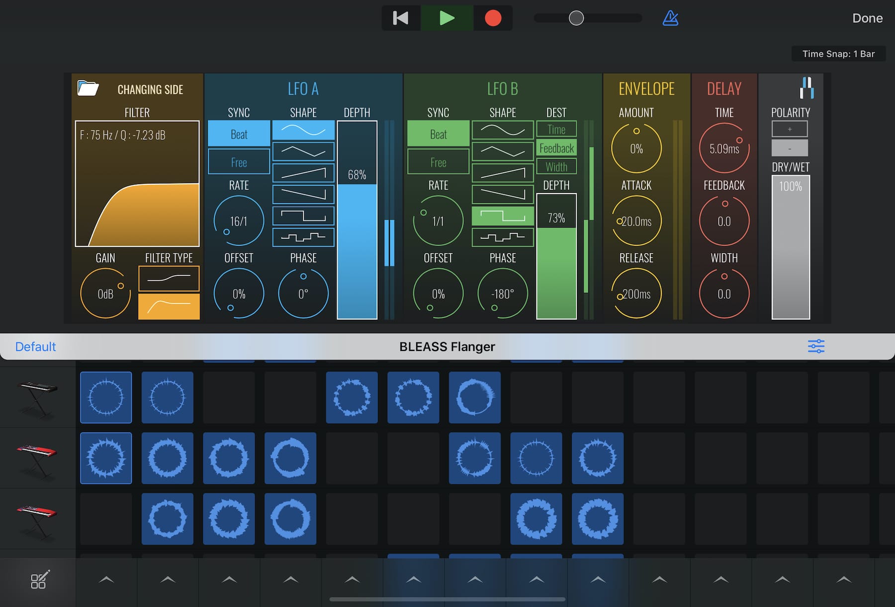 BLEASS Flanger - App of the Week - The GarageBand Guide.com