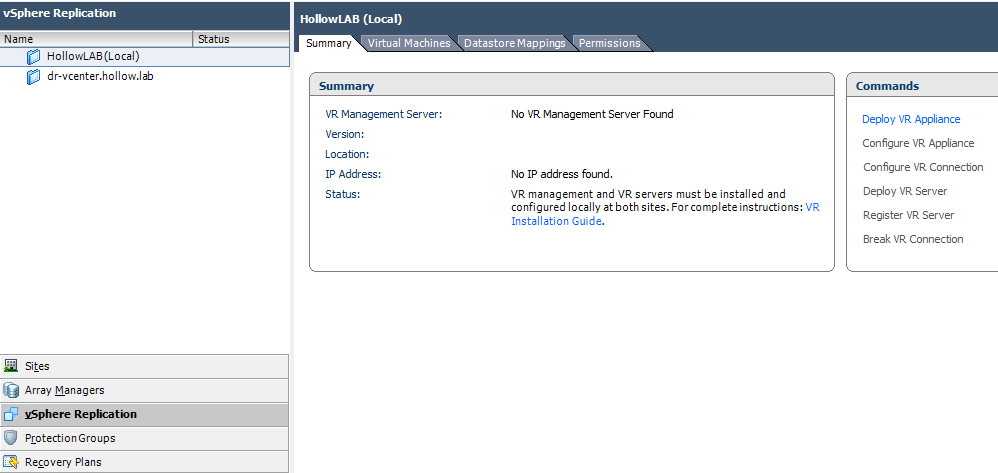 SRM 5.5 VM Replication