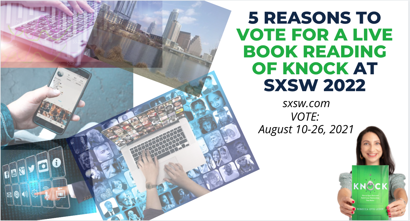 5 Reasons to Vote for KNOCK, the book, in the 2022 SXSW PanelPicker ...