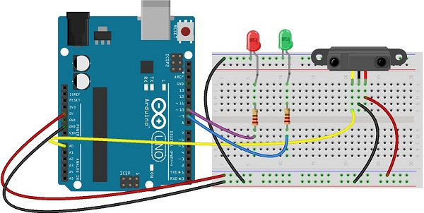 Proximity Sensor Arduino Wiring Diagram - Wiring Diagram