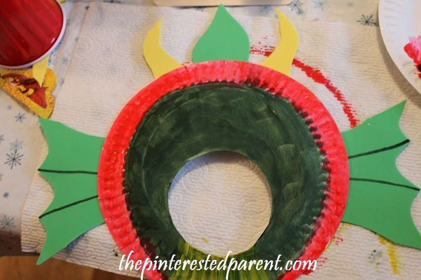 Paper Plate Fire Breathing Dragon Mask – The Pinterested Parent