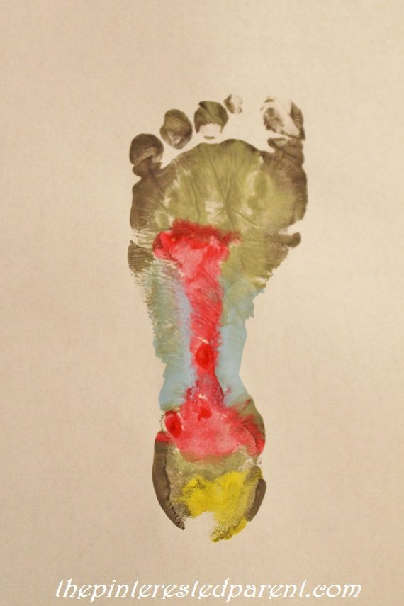 B is For Baboon Footprint Craft – The Pinterested Parent