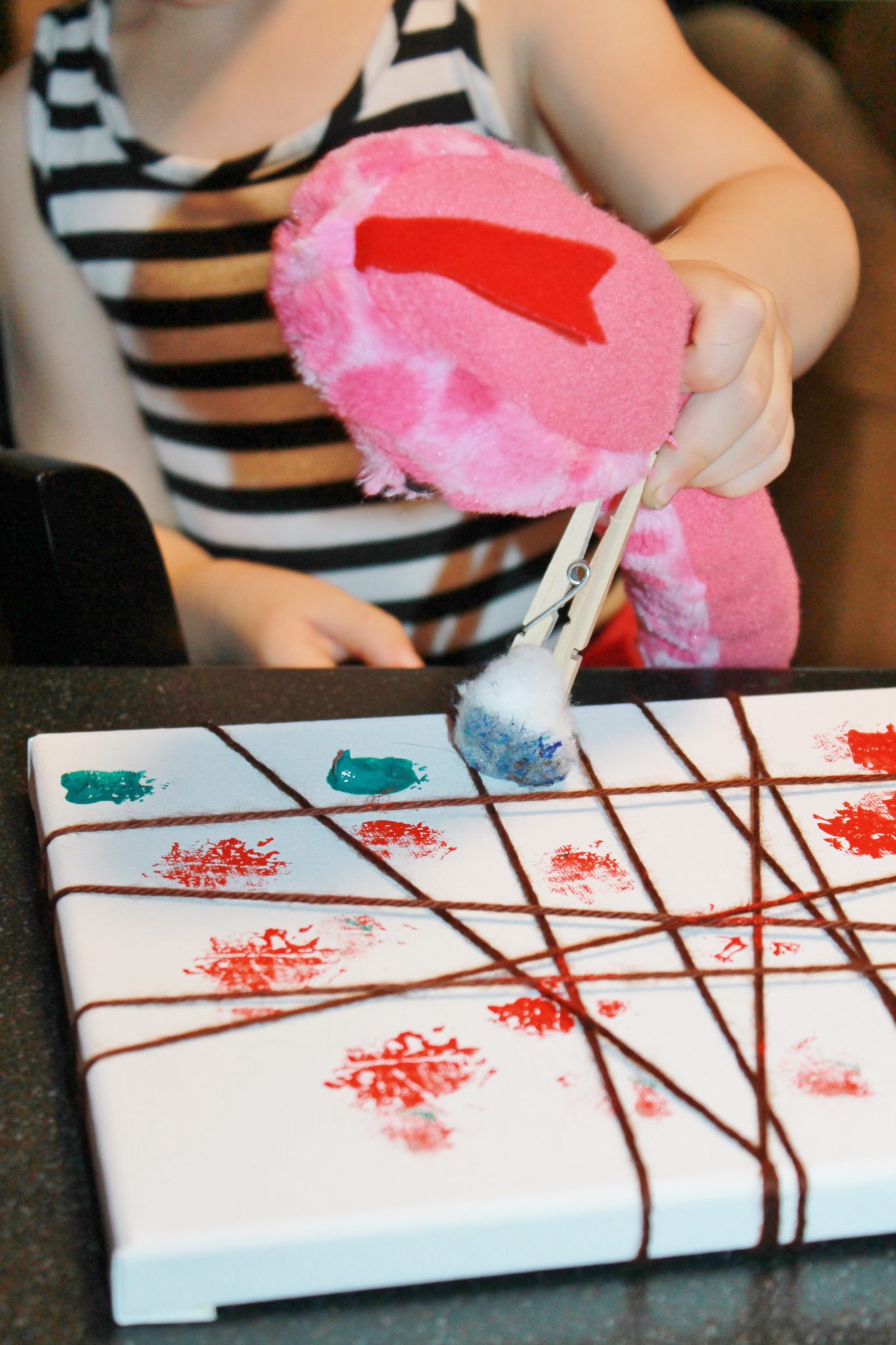 Yarn Wrapped Resist Art – The Pinterested Parent