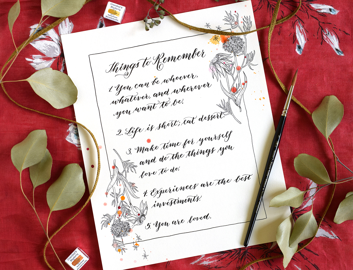 Simple Flower Border Tutorial – The Postman's Knock