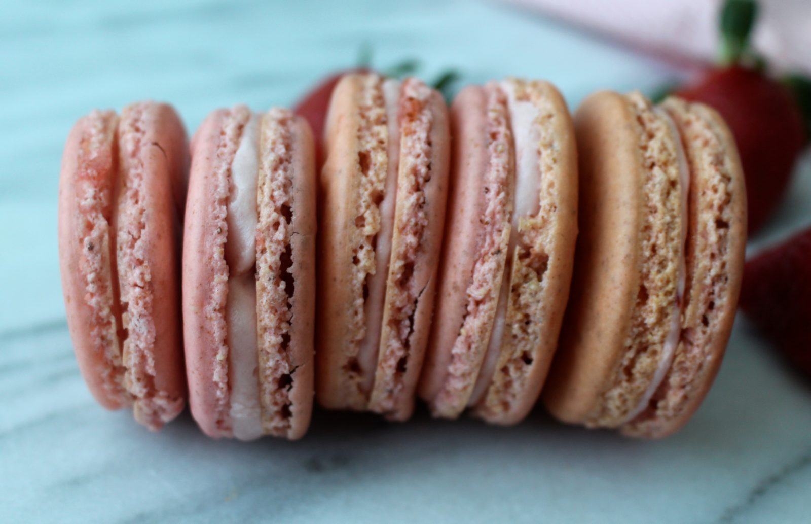Strawberry Macarons - The Preppy Hostess
