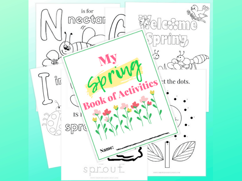 Spring Printable Book - Reading Writing Rock Stars April Freebies ...