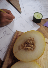 Kids geometry in food