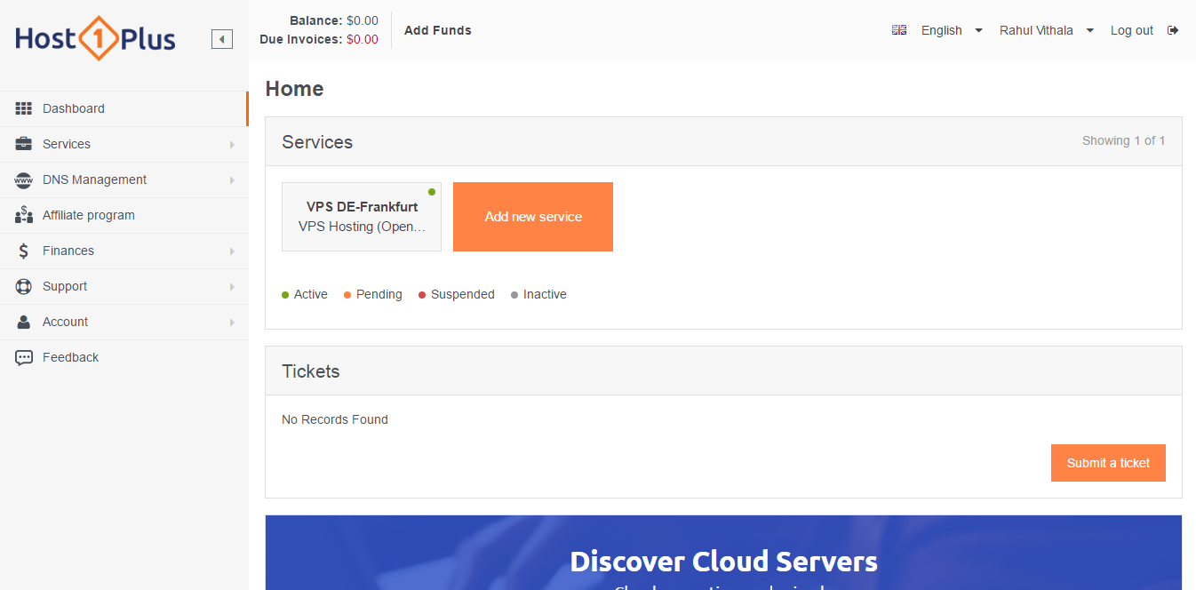 Host1Plus VPS Hosting Review